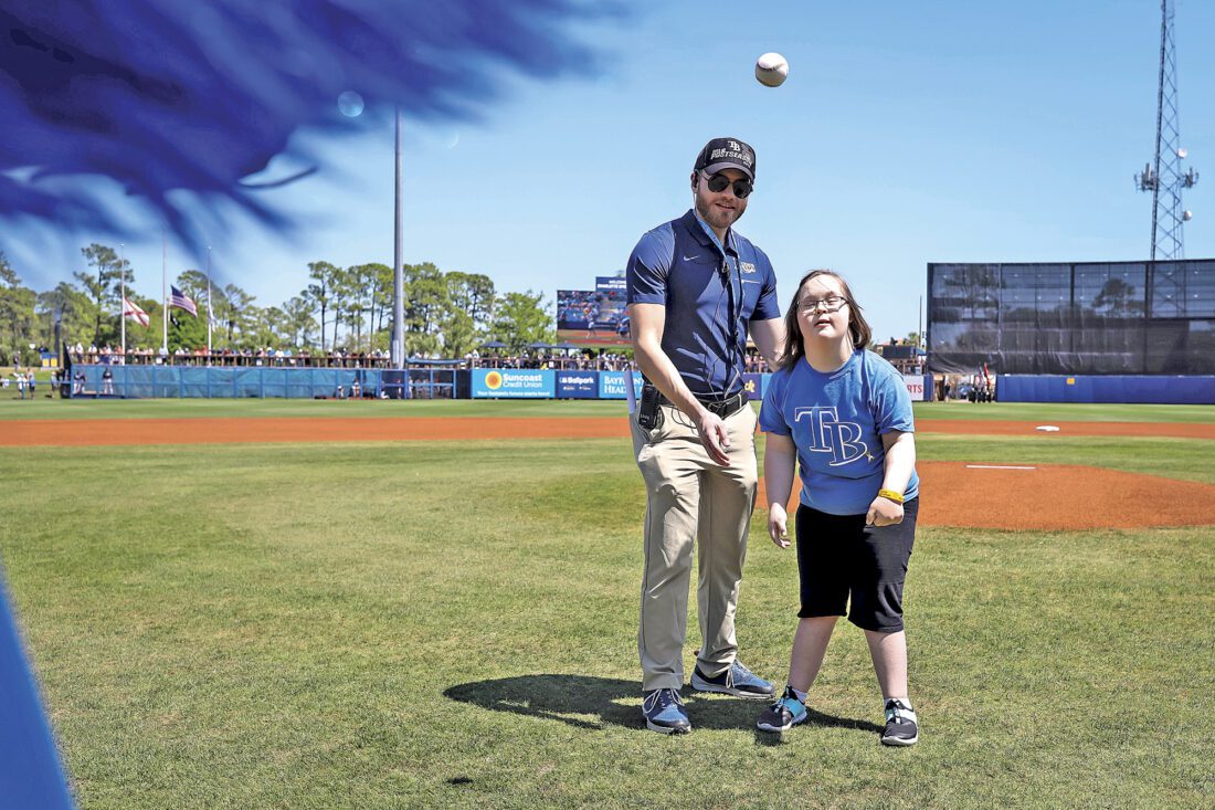 Local teens throw out first pitch at Tampa Bay Rays and Red Sox games ...